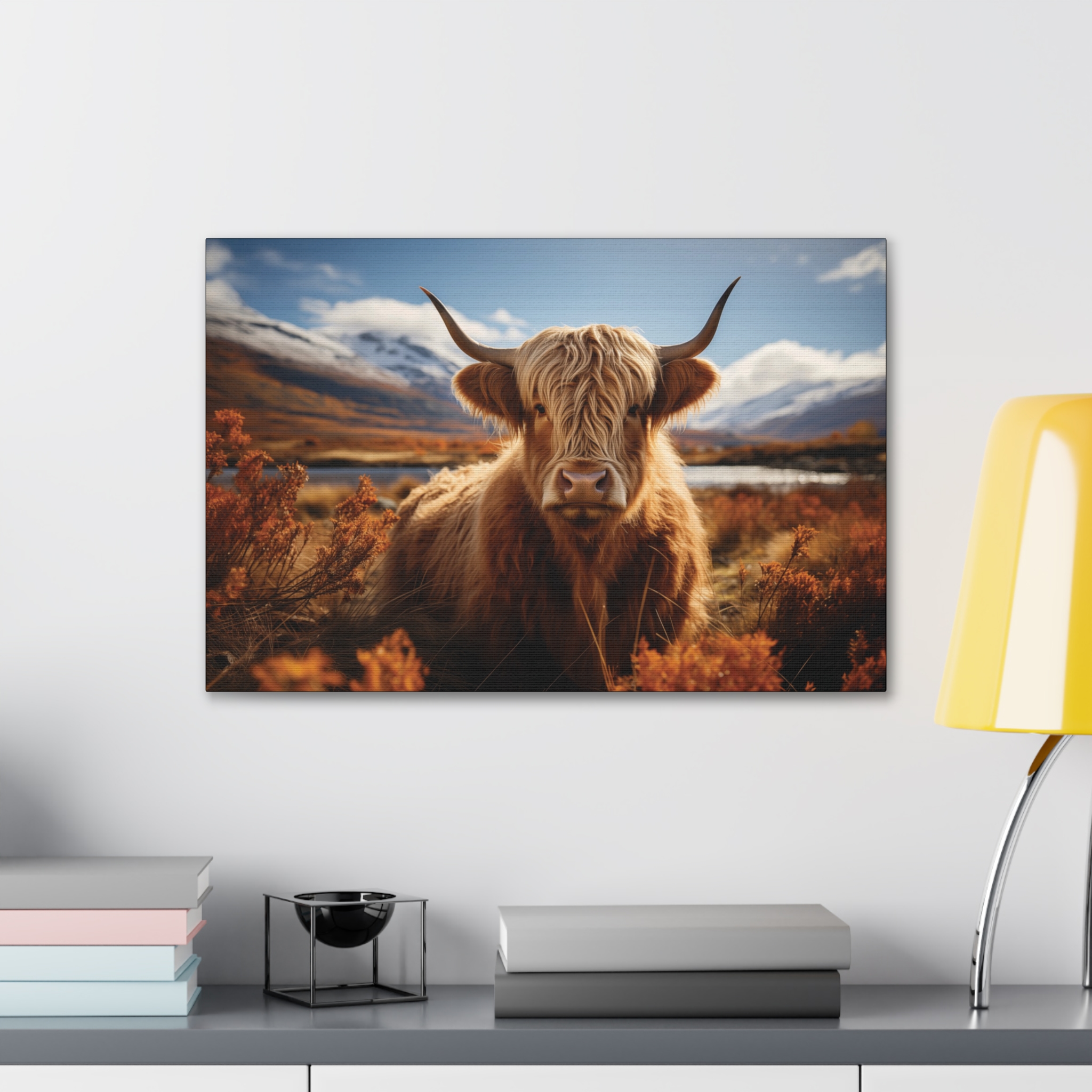 Buy HCows Friendly Highland Cow Fall Canvas - @ $69.00
