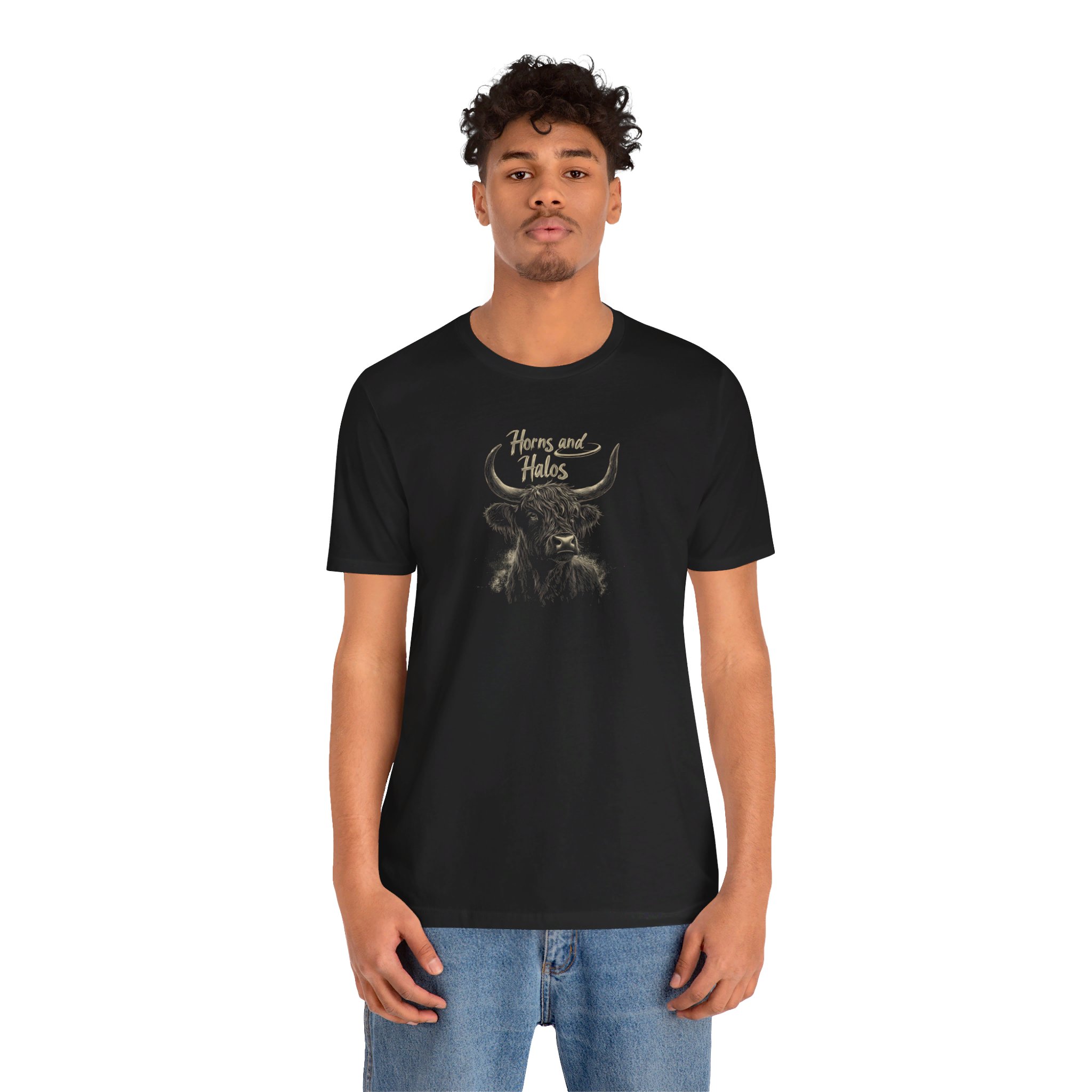 Buy HCows Horns & Halos Highland Cow T-shirt - @ $27.00